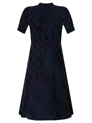 Givenchy 4g Jacquard Halterneck Dress - Blue