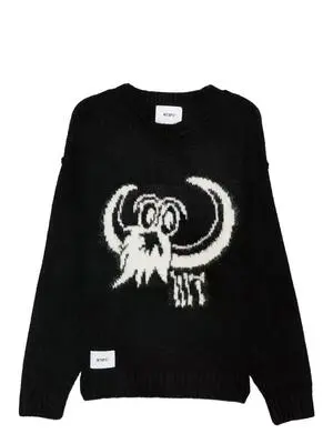 WTAPS Graphic Crew-neck Sweater - Black