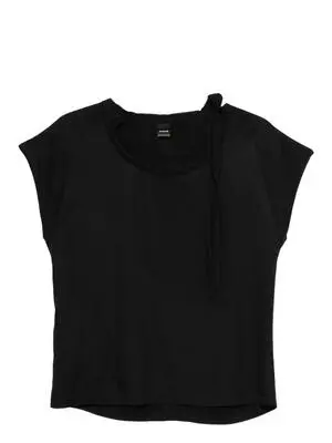 Pinko Bertha Tie-detail Blouse - Black