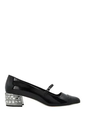 JIMMY CHOO Elisa Crystal Pumps - Black