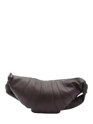 LEMAIRE Medium Stitched Grained Croissant Bag - Brown