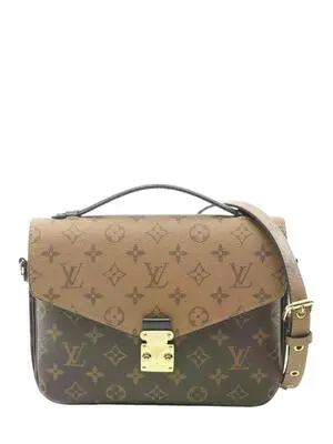 LOUIS VUITTON 2021-2025 Monogram Reverse Pochette Metis - Brown