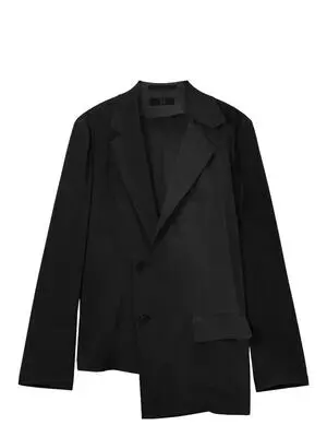 Y’s Asymmetric Blazer - Black
