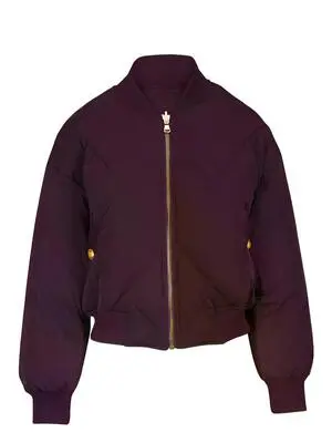 L'Agence Reversible Padded Bomber Jacket - Purple