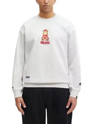 AAPE BY *A BATHING APE® Graphic-print Crew-neck Sweatshirt - Grey