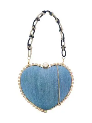 Rosantica Cupido Rhinestone Handbag - Blue