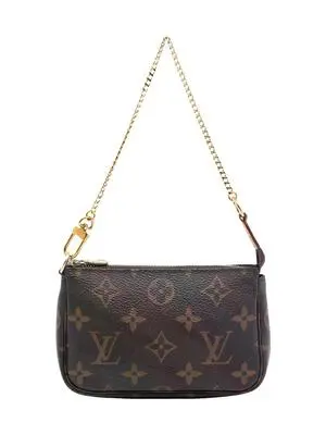 LOUIS VUITTON 2016 Monogram Mini Pochette Accessoires - Brown