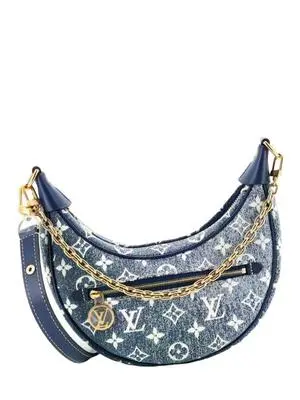 LOUIS VUITTON Loop Handbag Monogram Jacquard Denim - Blue