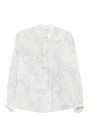 FORTE_FORTE Floral Print Shirt - White