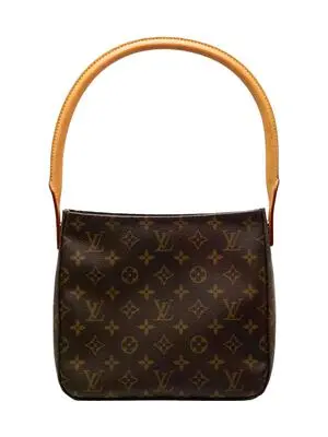 LOUIS VUITTON 2002 Monogram Looping Mm Shoulder Bag - Brown