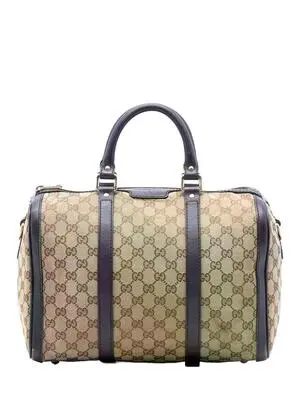 Gucci Gg Canvas Joy Boston Satchel - Purple