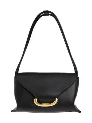 WANDLER Veneto Curved Top Handle Tote Bag - Black