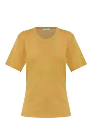 LEMAIRE Round-neck Short-sleeve T-shirt - Yellow