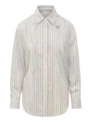 Isabel Marant Striped-pattern Shirt - White