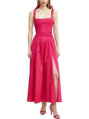 Bardot Mirelle Tie-strap Maxi Dress - Pink