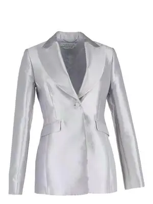 Gabriela Hearst Serge Silk Blazer - Grey