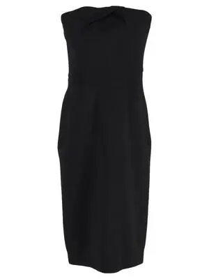 Roland Mouret Strapless Midi Dress - Black