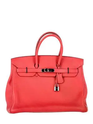 HERMÈS 35 Birkin Leather Tote Bag