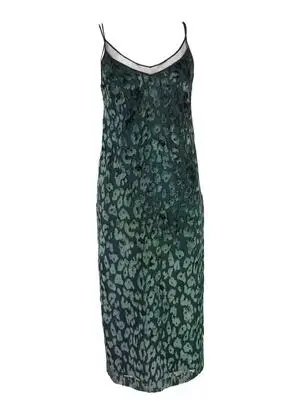 BOSS Dudania Devoré Dress - Green
