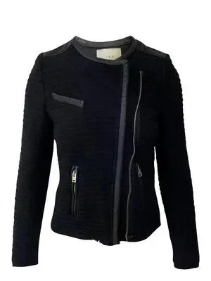 IRO PARIS Wool-leather Jacket - Black