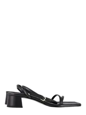 THE ROW Kate Block-heel Sandals - Black