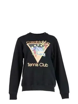 Casablanca Tennis Club Sweatshirt - Black