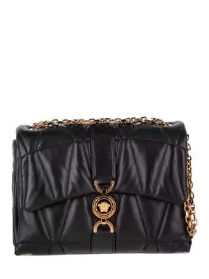 Versace Kleio Quilted Medusa Shoulder Bag - Black