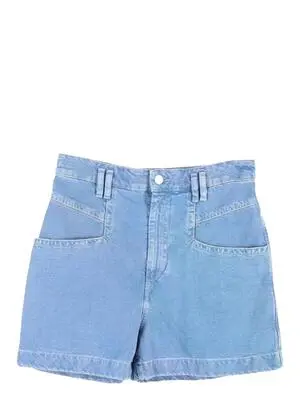 ISABEL MARANT VINTAGE High-waisted Denim Shorts - Blue