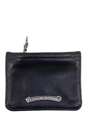 Chrome Hearts Dagger Zip Coin Pouch - Black