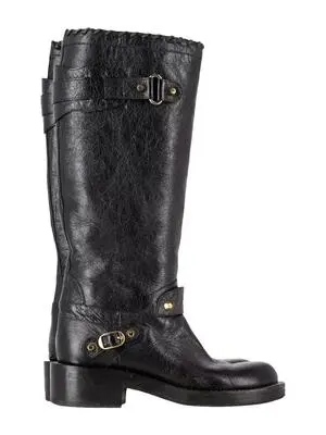 Balenciaga Knee-high Riding Boots - Black