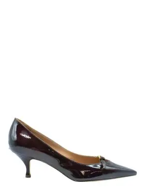 A.BOCCA Muse Pointed Buckle Pumps - Brown