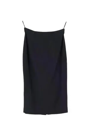 Alexander McQueen Slit Pencil Skirt - Black