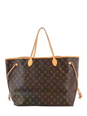 LOUIS VUITTON Neverfull Monogram Canvas Gm Tote Bag - Brown