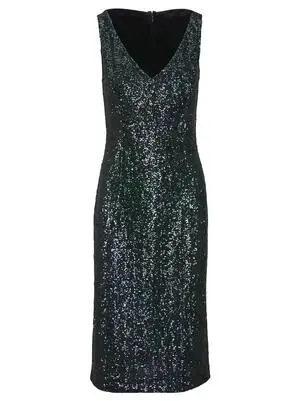 Michael Kors Sequin-embellished Sleeveless Dress - Green