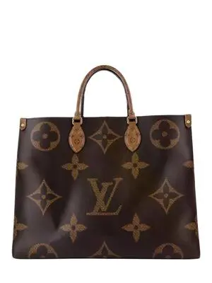 LOUIS VUITTON Onthego Reverse Monogram Giant Mm Tote Bag - Brown