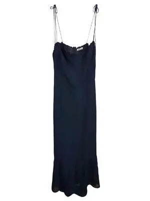 REFORMATION Enya Self-tie Midi Dress - Blue