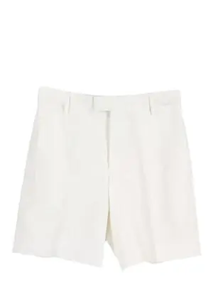 Alexander McQueen Tailored Cotton Shorts - White