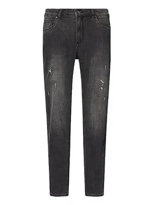 ARNE Distressed Slim-fit Denim Jeans - Grey Wash