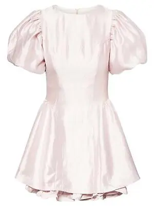 SISTER JANE Nouveau Ruffle Woven Mini Dress - Pink