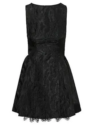 SISTER JANE Screenplay Woven Mini Dress - Black