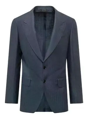 TOM FORD Single-breasted Blazer - Blue