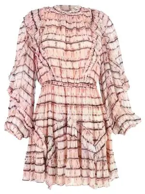 ULLA JOHNSON Abstract-Pattern A-Line Mini Dress