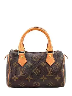 LOUIS VUITTON Speedy Mini Hl Handbag Monogram Canvas - Brown