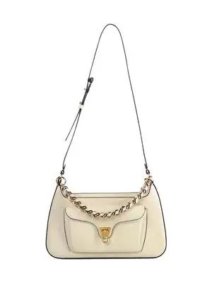 COCCINELLE Chain Leather Shoulder Bag - Neutrals