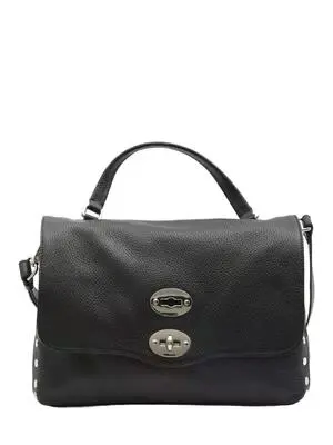 ZANELLATO Small Postina Leather Tote - Black