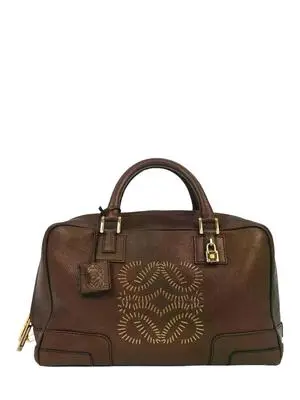 Loewe 2006 36 Amazona Leather Tote Bag - Brown