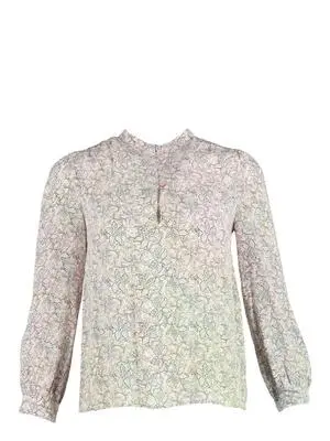 Vanessa Bruno Floral-print Silk Blouse - Pink