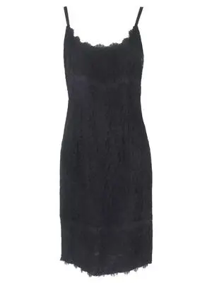 Diane Von Furstenberg Olivia Lace Slip Dress - Black