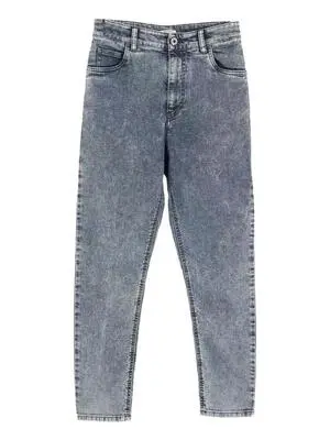 Miu Miu Washed-effect Denim Jeans - Blue