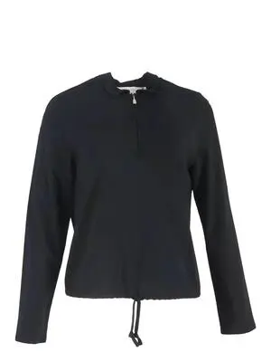 Max Mara Half-zipped Drawstring Sweater - Black